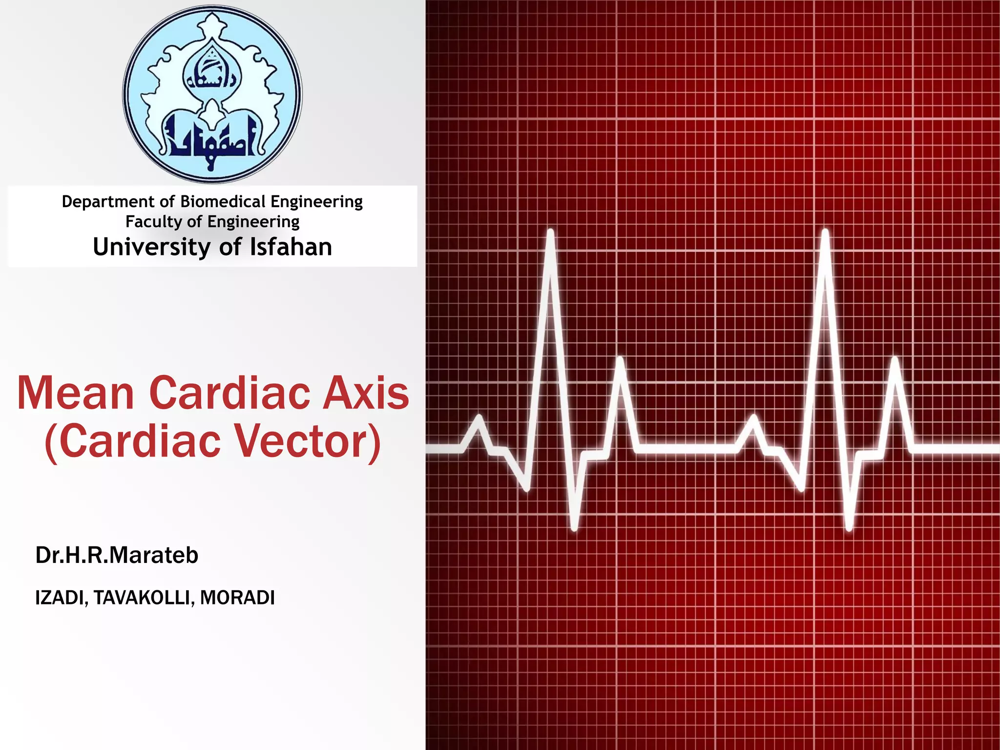 Mean cardiac axis (cardiac vector) | PPT