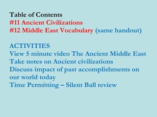 ME Ancient Civilizations | PPT