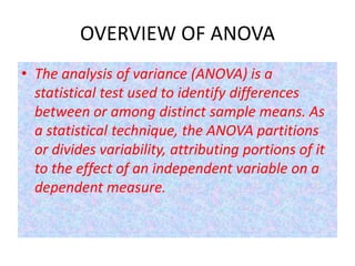 Mean comparison ii variance analysis | PPTX