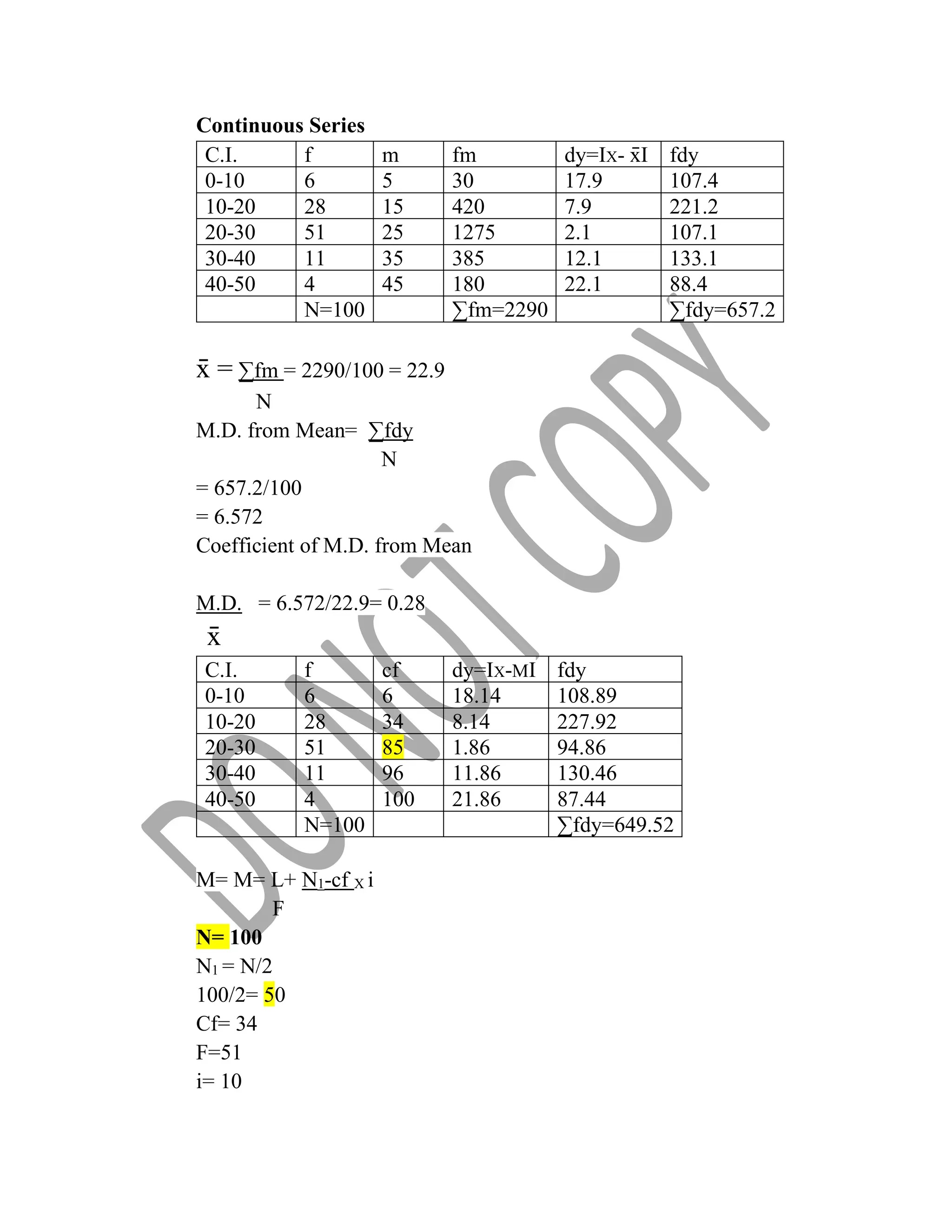 Mean deviation | PDF