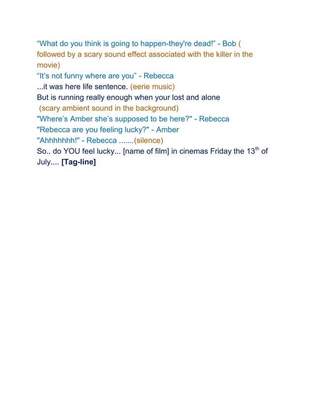 Radio Trailer Script | PDF