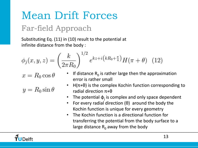 Mean Drift Forces Far-field Approach | PPT