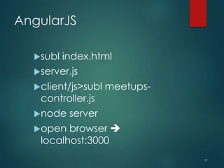 Mean full stack development | PPTX | Web Development | Internet
