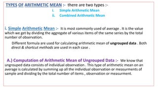 Mean (Girja Pd. Patel) | PPT