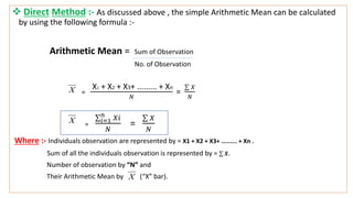 Mean (Girja Pd. Patel) | PPT
