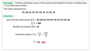 Mean (Girja Pd. Patel) | PPT