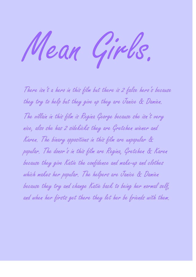 Mean girls | DOCX