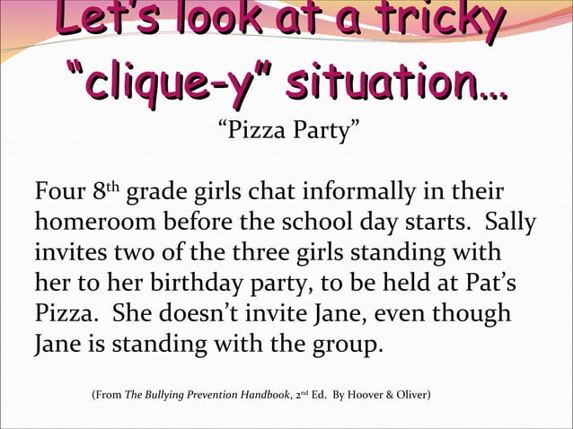 Bullying Training -Mean Girls | PPT