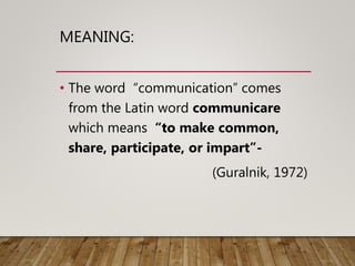 Process of Communication | PPTX