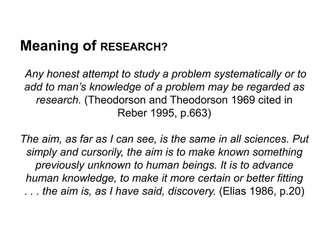 Meaning objectives -approaches of Research Methodology | PPT