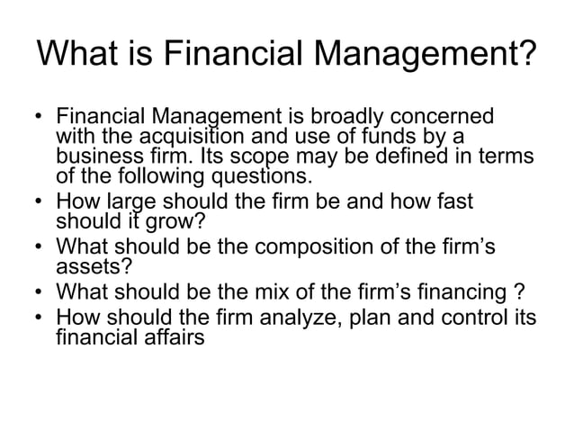 Meaning Of Business Finance | PPT