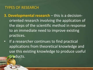 Meaning and characteristics of research | PPTX
