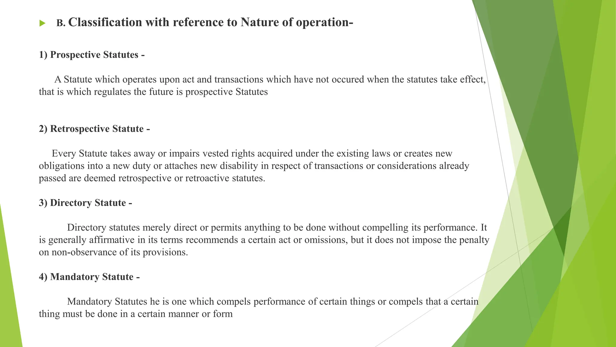 Meaning and Classifcation of Statute..pptx