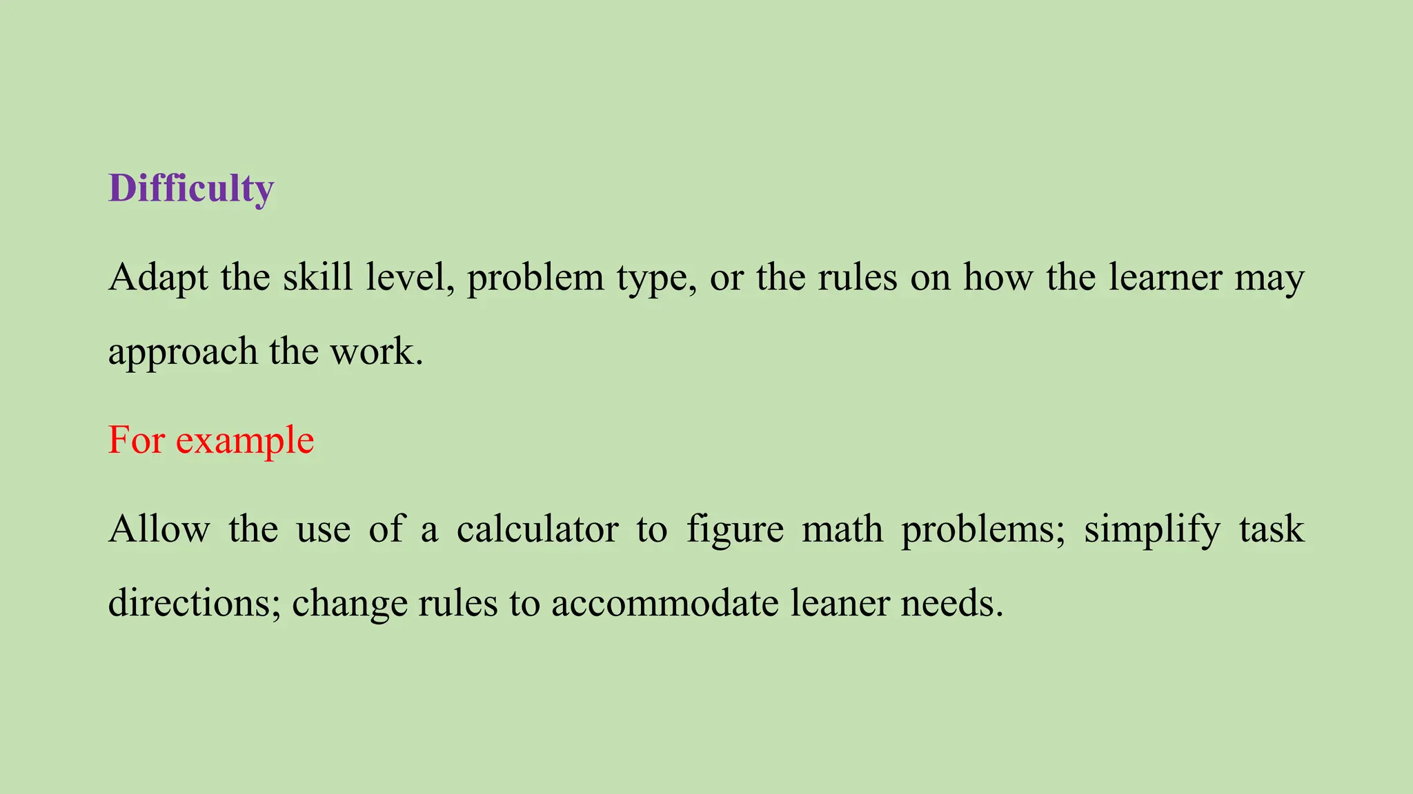Meaning And Concept Of Curriculum Adaptation, Accommodation And ...
