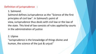Meaning and defination jurisprudence | PPTX
