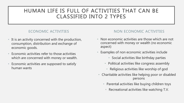 Meaning and definintion of economics | PPTX | Government Support and ...