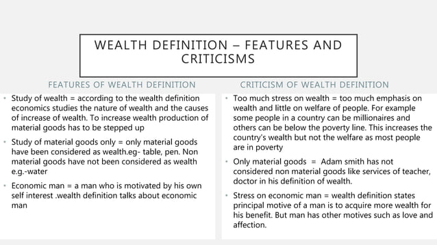 Meaning and definintion of economics | PPTX | Government Support and ...