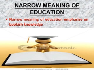 Meaning and definition of education | PPTX