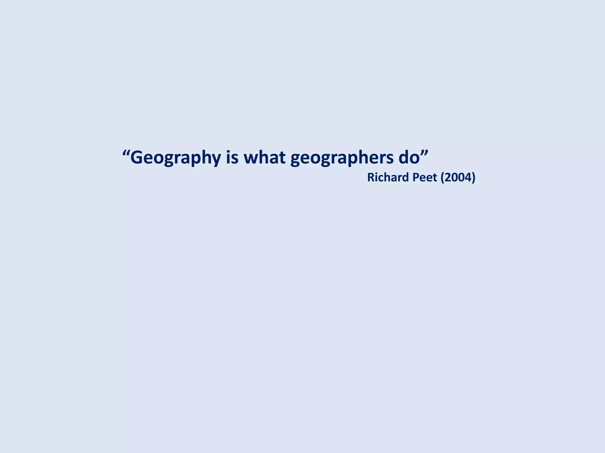 Meaning and Definition of Geography | PPTX