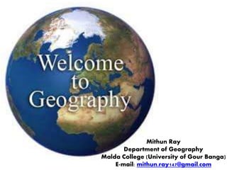 Meaning and Definition of Geography | PPTX