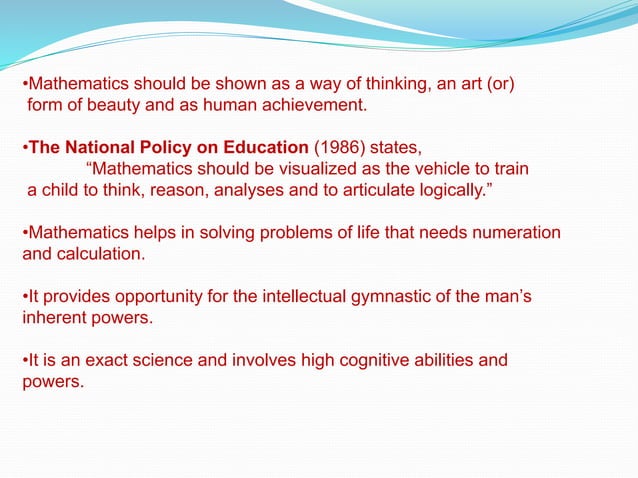 Meaning and definition of mathematics | PPTX | Physics | Science