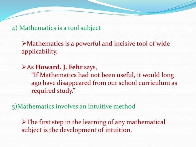 Meaning and definition of mathematics