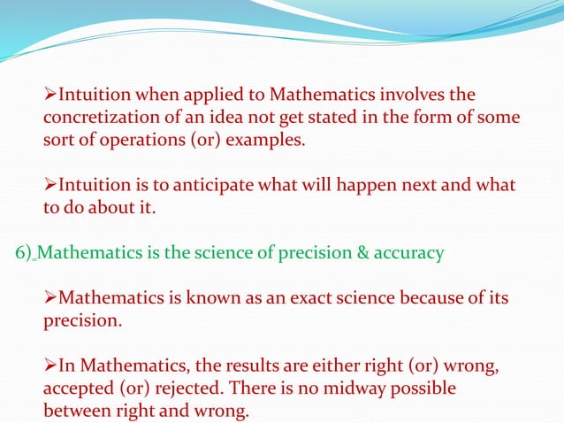 Meaning and definition of mathematics