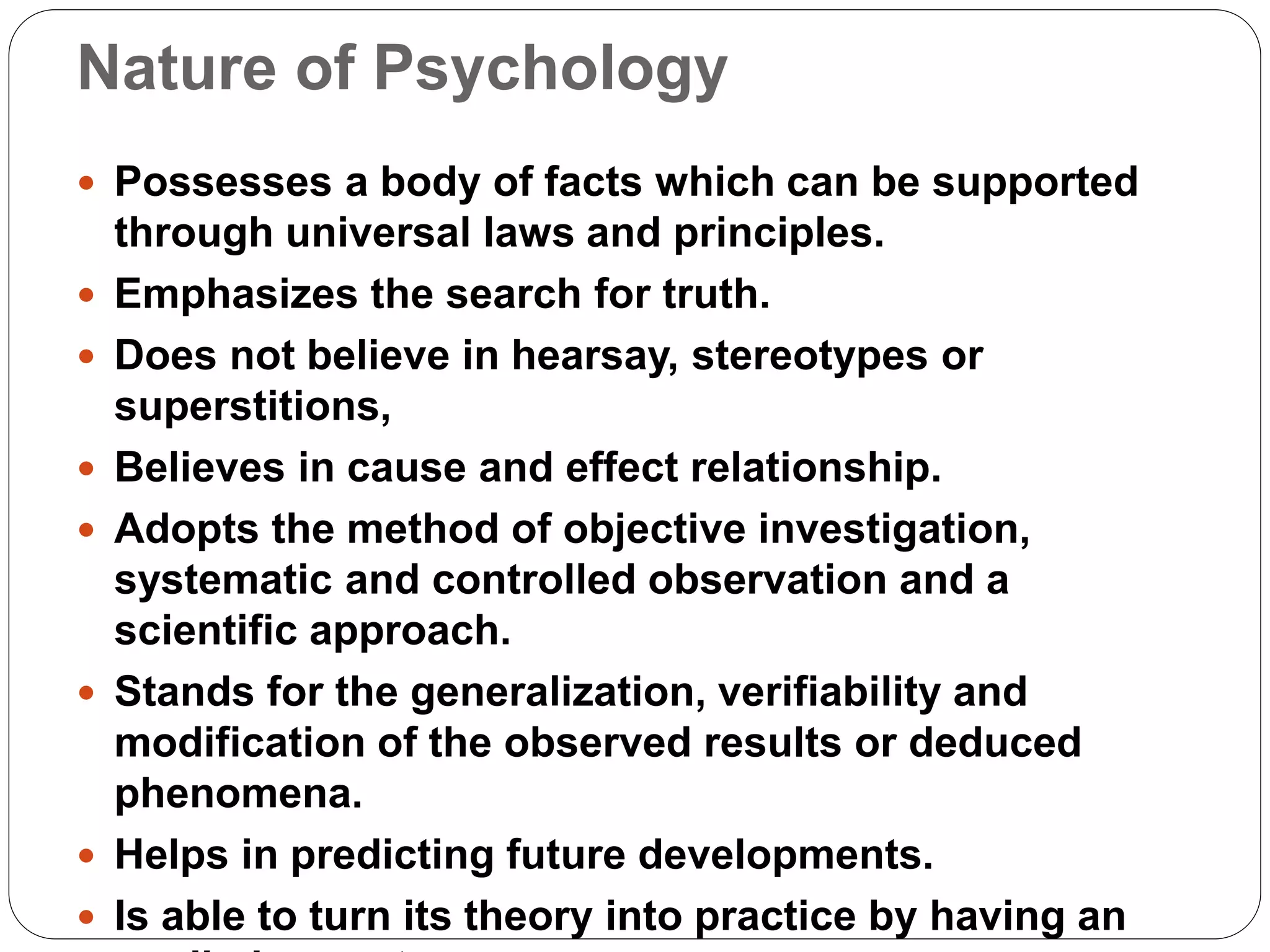 Meaning and definition of psychology | PPT