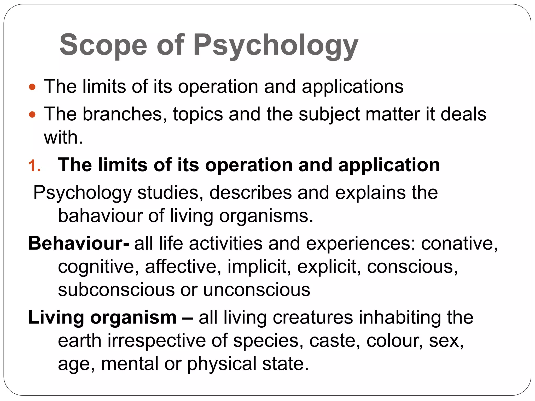 Meaning and definition of psychology | PPT