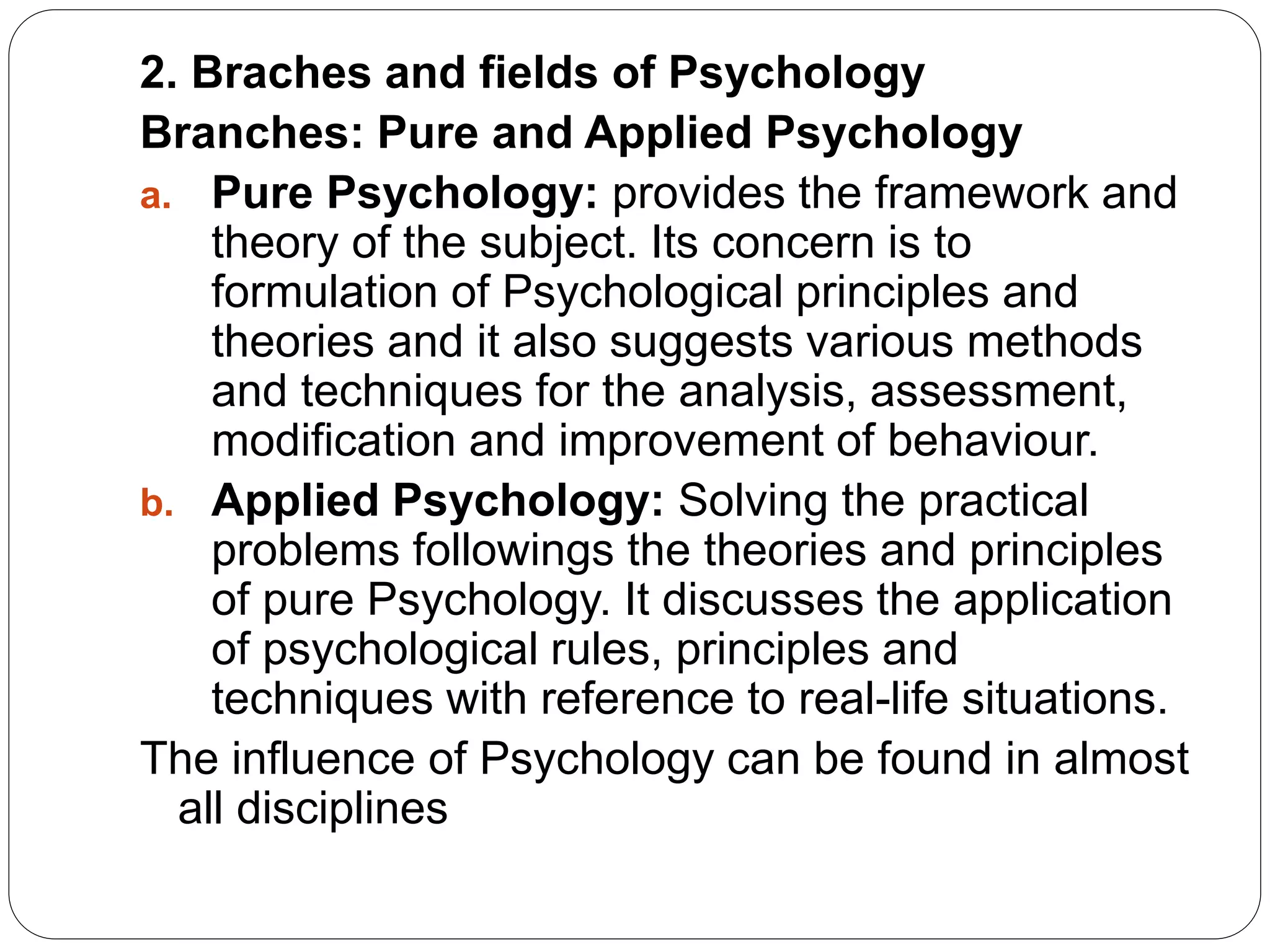 Meaning and definition of psychology | PPT