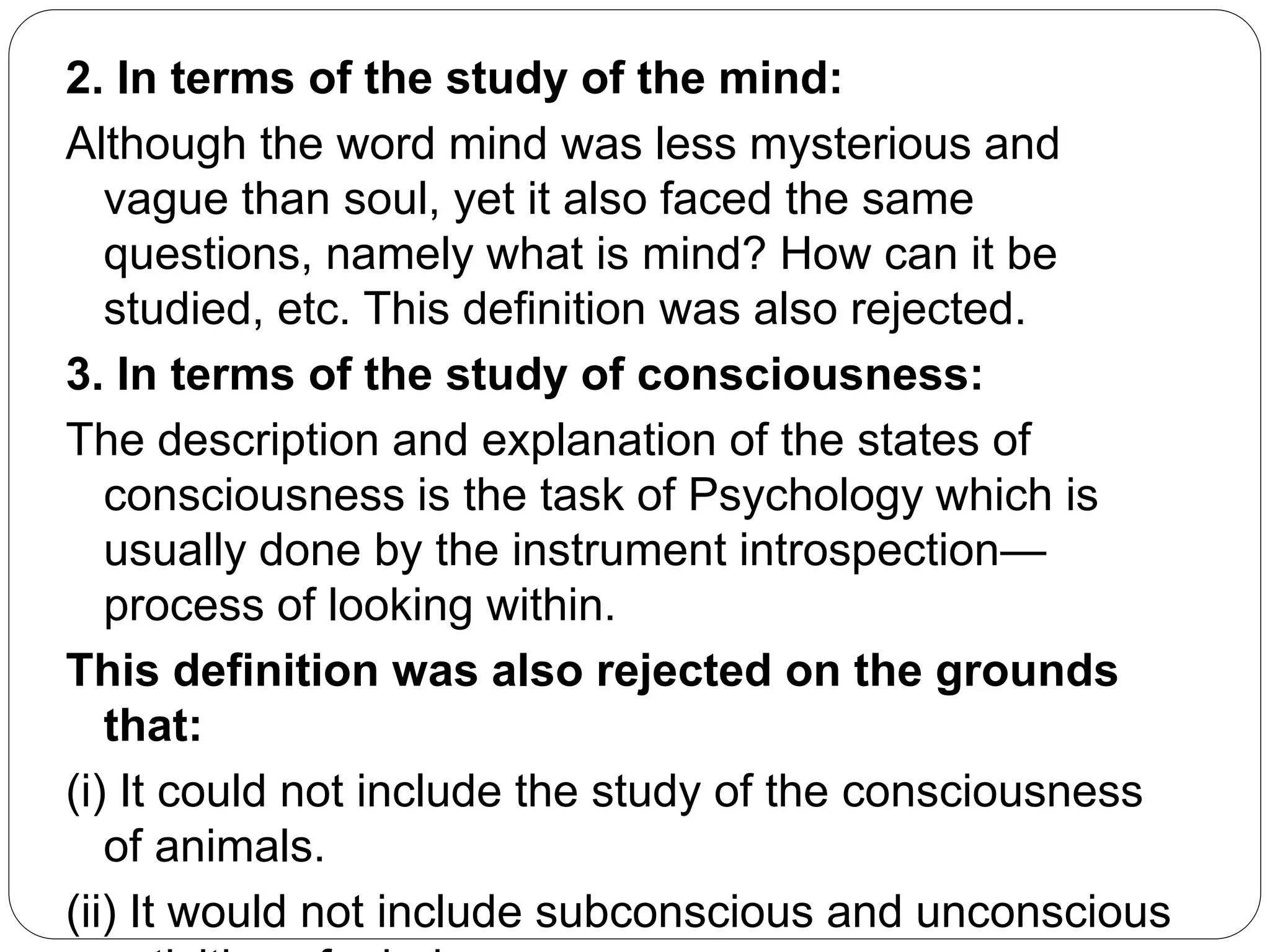 Meaning and definition of psychology | PPT