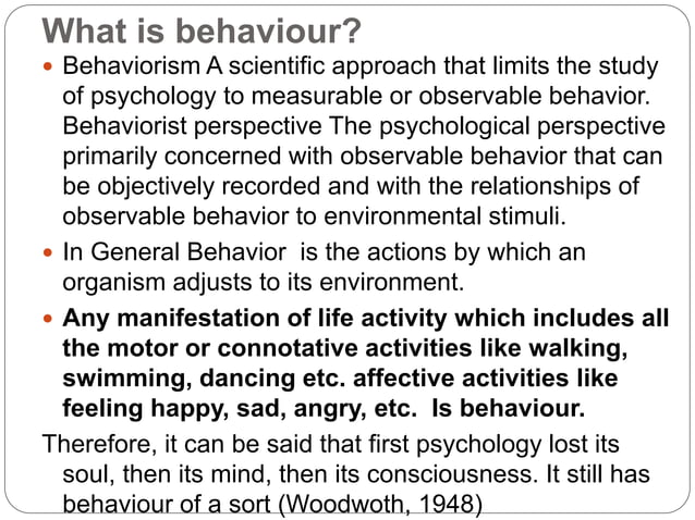 Meaning and definition of psychology | PPT