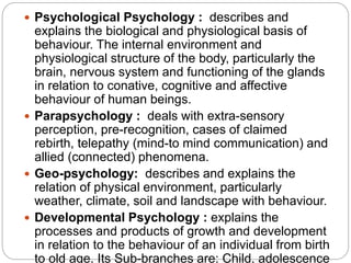 Meaning and definition of psychology | PPT