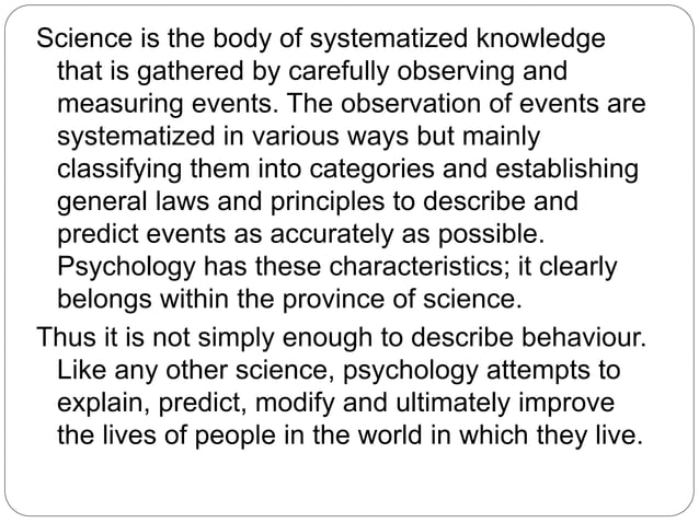 Meaning and definition of psychology | PPT