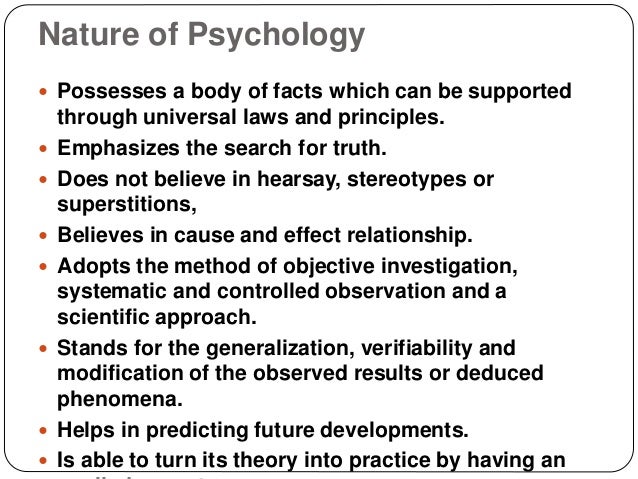 Meaning and definition of psychology