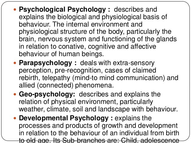 Meaning and definition of psychology