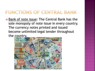 GFGC CHIKKABASUR ( Meaning and functions of central bank ) | PPT