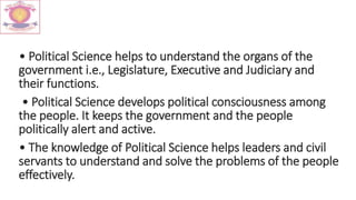 MEANING AND IMPORTANCE OF POLITICAL SCIENCE.pptx