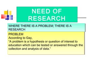 Meaning and introduction to educational research | PPT