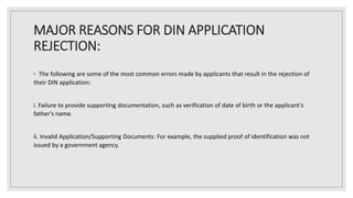 Meaning and legal framework of Director Identification Number (DIN ...