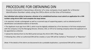 Meaning and legal framework of Director Identification Number (DIN ...