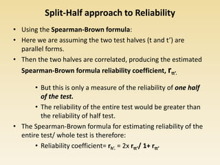 Meaning and Methods of Estimating Reliability of Test.pptx