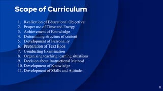 meaning and nature of curriculum.pptx | Primary Education | Education