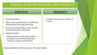 Meaning and nature of science | PPTX