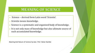 The Word Science Only