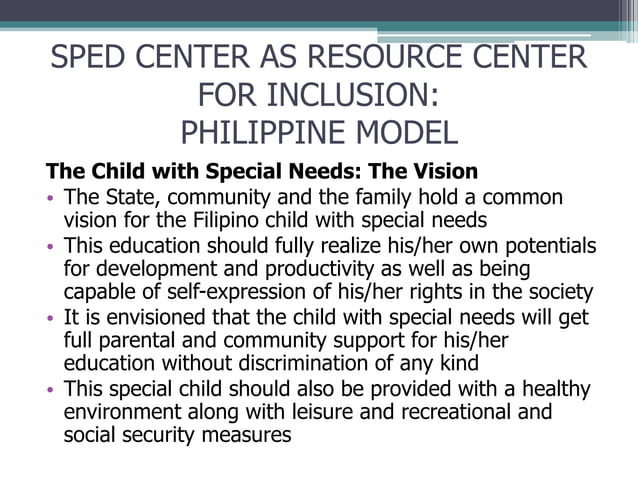 Meaning and nature of sped | PPTX | Special Needs Kids | Parenting