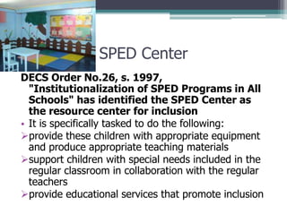 Meaning and nature of sped | PPTX