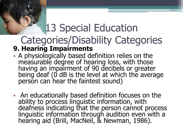 Meaning and nature of sped | PPTX | Special Needs Kids | Parenting