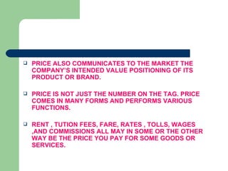 Meaning and objectives of pricing | PPT