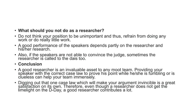 Meaning and Relevance of Mooting.pptx | Legal Services Industry ...